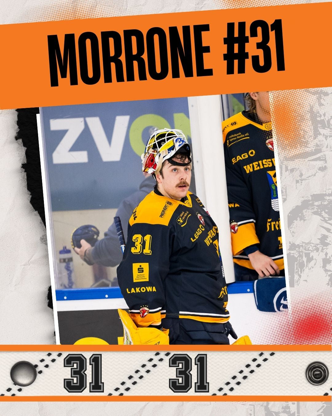 #31 Eishockey Armband Anthony Morrone #31 - GAMECODE Lace Armband – The ...